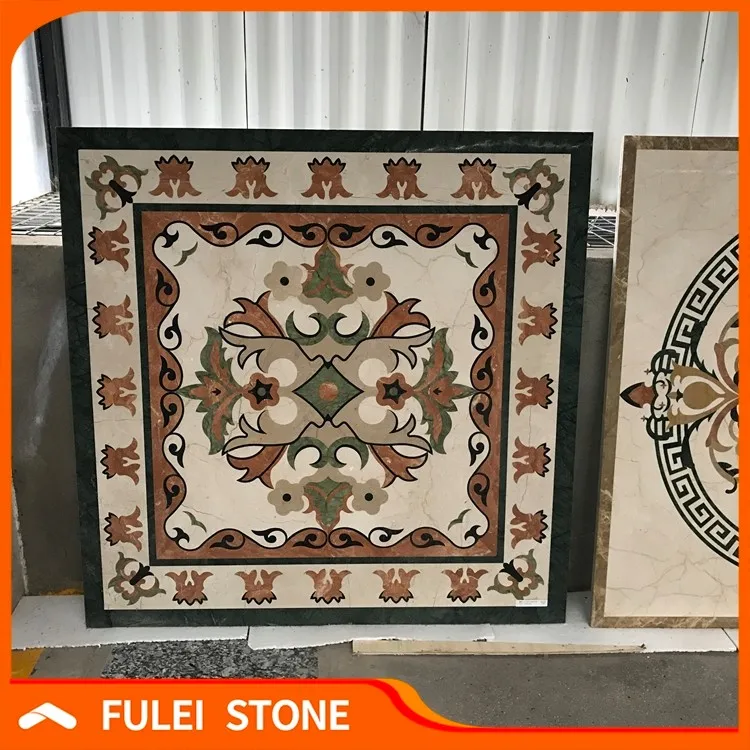 Water Jet Marble Medallion Tiles - Luxury Flooring Designs