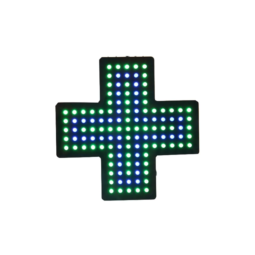 Hidly Indoor Use 12*12 Inch Pharmacy Cross Led Open Sign Super Bright ...
