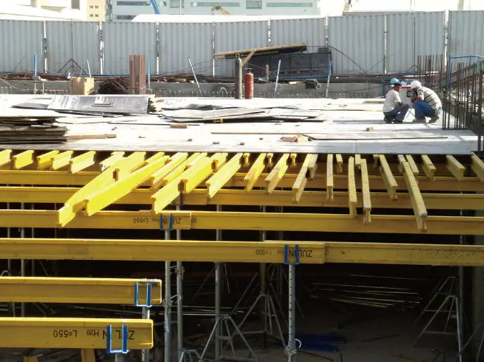 Zulin Adjustable Strut Concrete Slab Beam Wooden Formwork With Braces ...