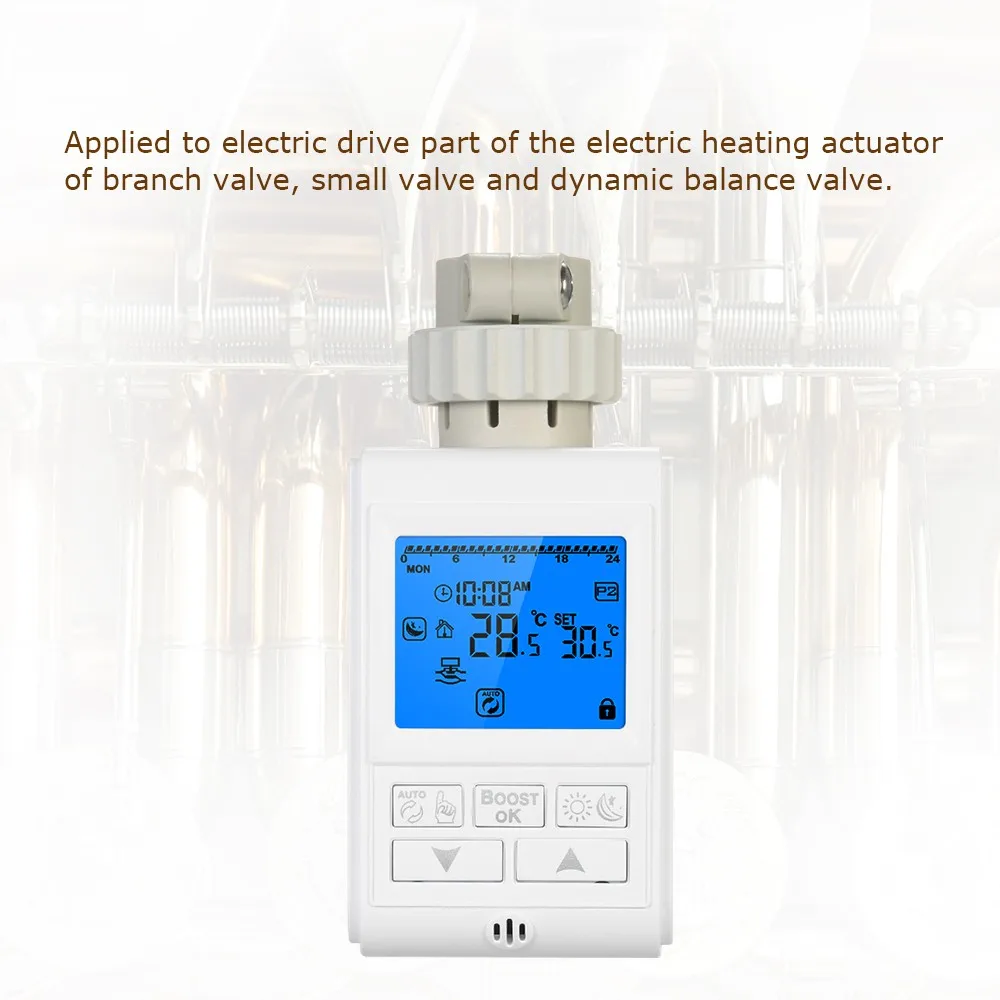 Electronic TRV Radiator Thermostat - Digital Programmable
