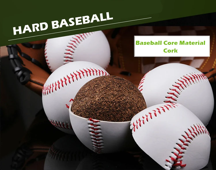 Pvc Leather Core Cork Baseball Training Match Baseball - Buy Official ...