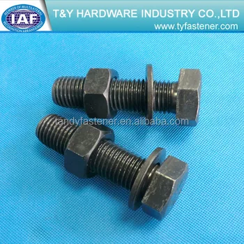 M8 M12 M14 M16 M18 M20 Black Bolts And Nuts,High Tensile Fasteners ...