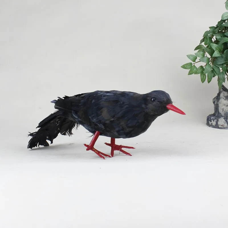 Handmade Hard Body Bird Scarer Feathered Dead Crow Hunting Decoy - Buy ...