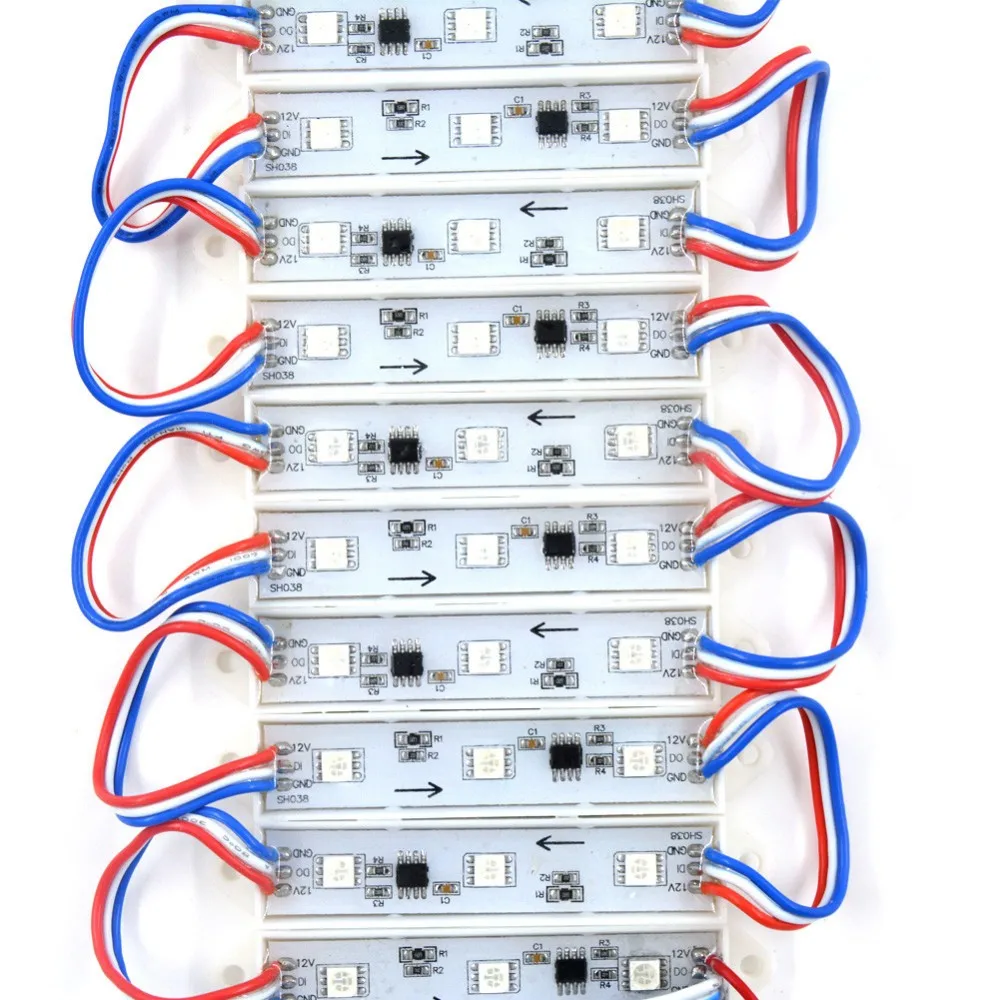 Waterproof 3 Leds Rgb Smd 5050 Channel Letter Ic Ws2811 Rgb Led Module ...