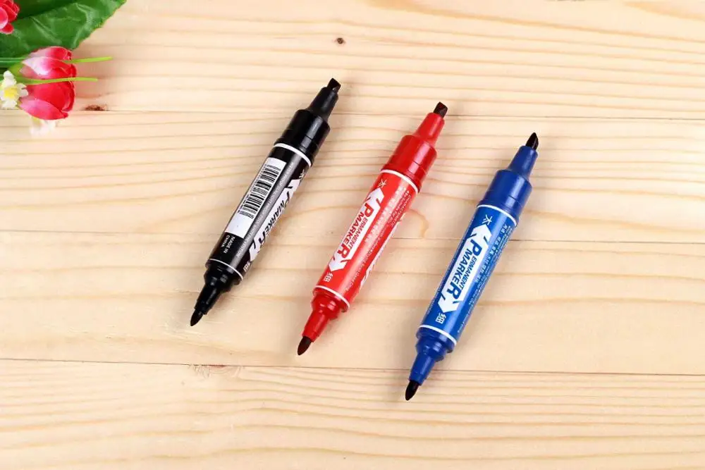 Dual Tips Marker Pen Portable Waterproof Ink Double Nib Cd Dvd Marker ...