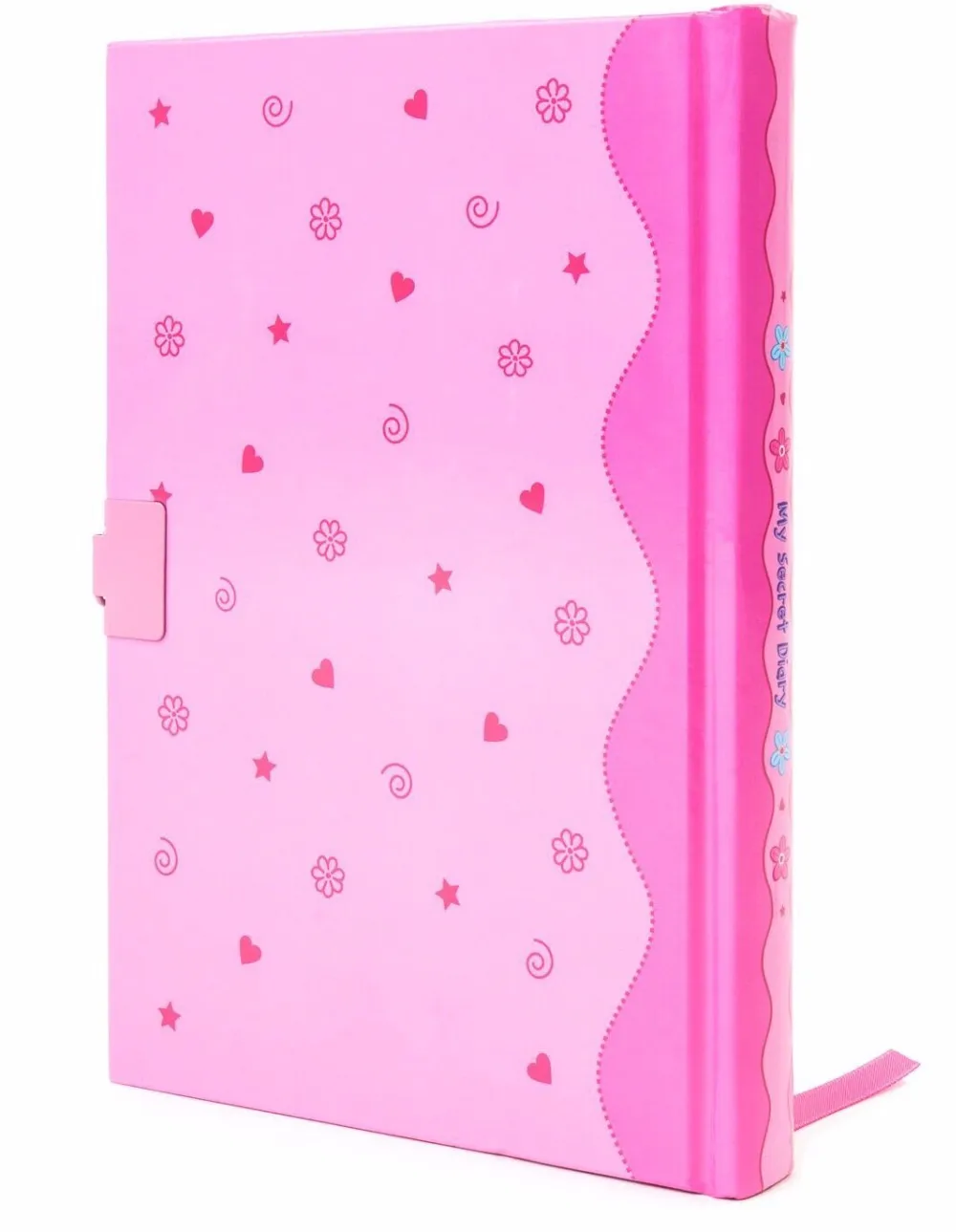 Cheap Cute Pink Girl School Diary Notebook with Padlock