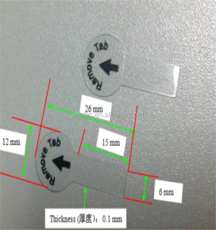Battery Plastic Tab - Insulating Pull Tabs for Safety