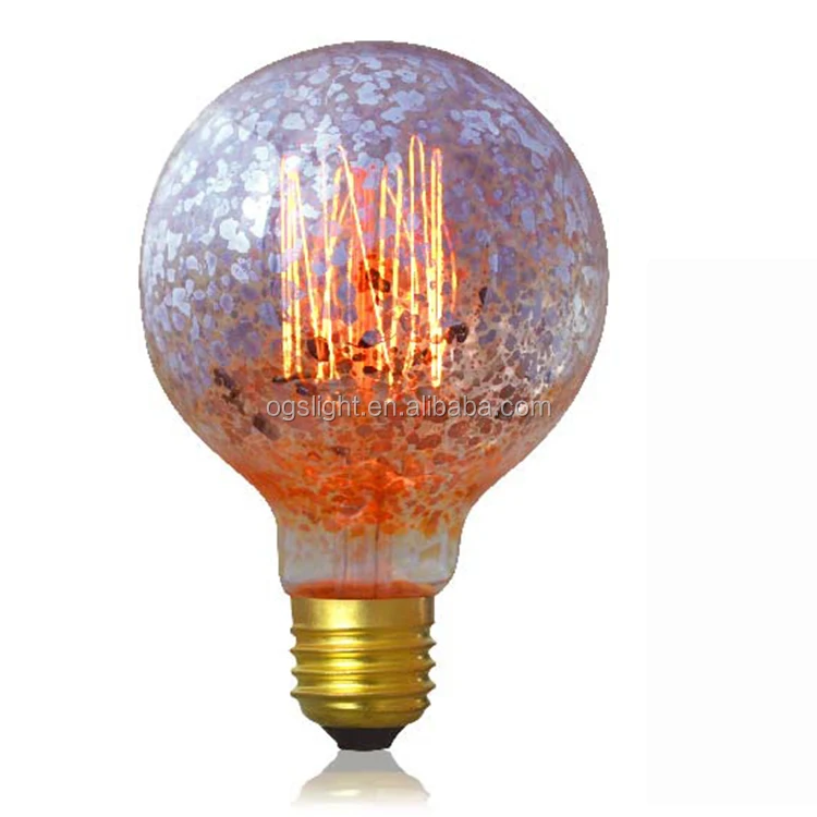Zhongshan Supplier Big Round Clear E27 Vintage 40w 230v G95 Edison ...