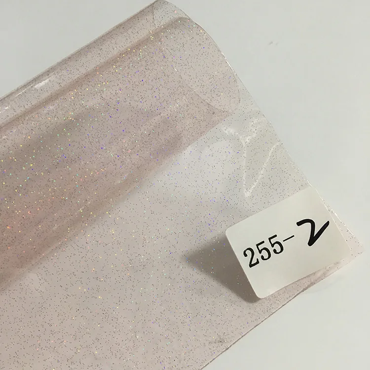 0.5mm Shiny Colorful Glitter PVC Film for Craft Projects