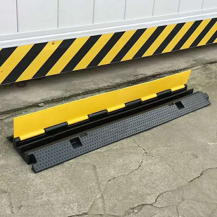 Road Traffic Safe Heavy Duty Rubber Pvc Cable Protector 2 Channel - Buy ...