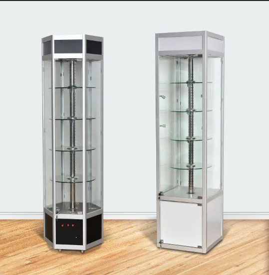 Rotating Glass Display Cabinet/glass Display Showcase Cabinet/jewelry ...