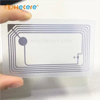 Transparent Rfid Card Tag Id/ic Mode 125khz/13.56mhz/860-mhz960mhz ...