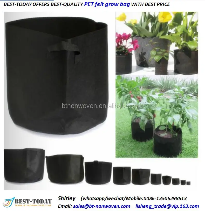 15 gallon and 20 gallon planter grow bags, vegetables grow pots-Plant ...