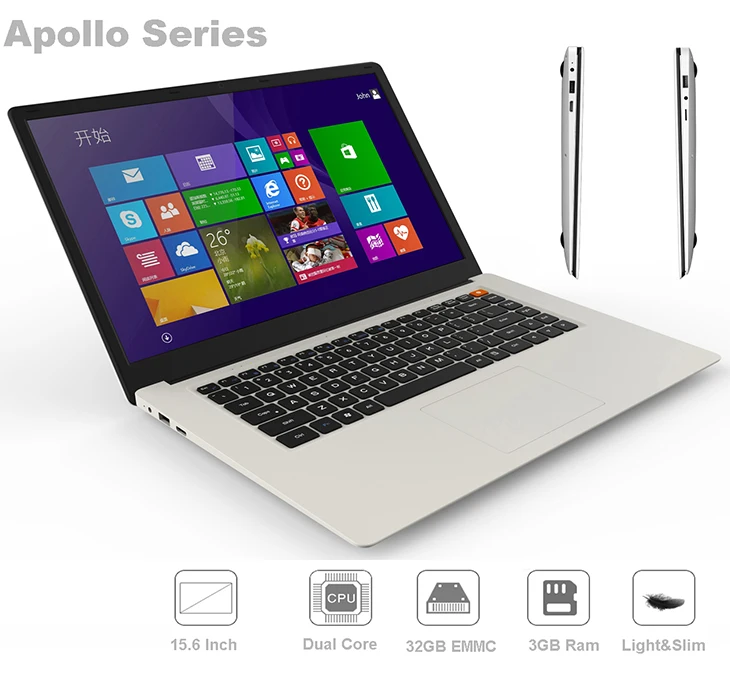 Wholesale Hot Selling China Cheap Laptop 15.6 Inch Apollo N3350 Dual ...