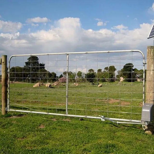 Galvanized 12 ft Cattle Livestock Farm Gate & Fence