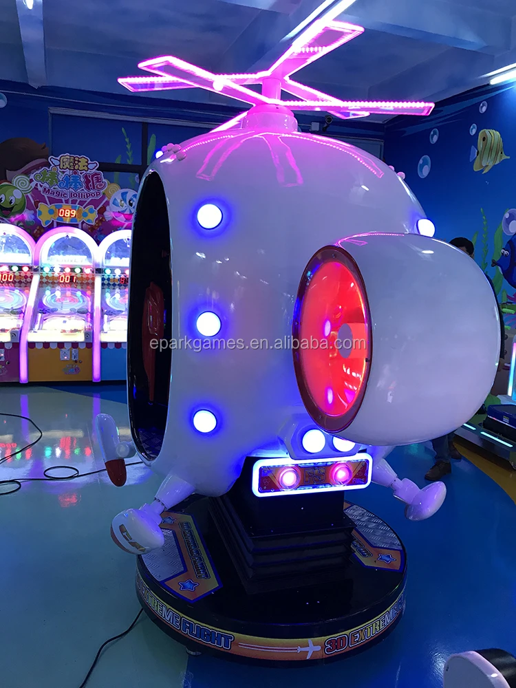 3d Flight Kids Coin Operated Game Machine Flight Simulator Kiddie Ride ...