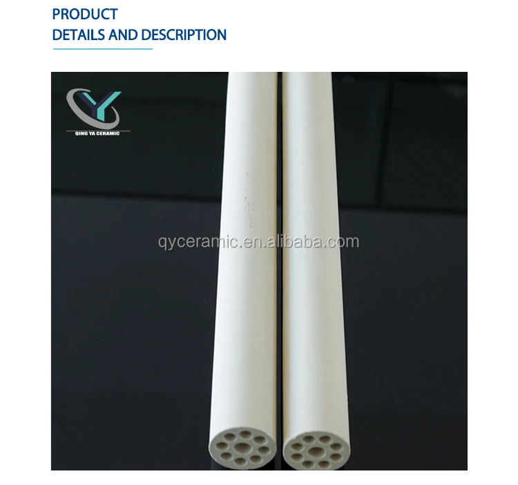 Porous Refractory Alumina Inclined Ceramic Filter Tube 95% 99% Al2o3 ...