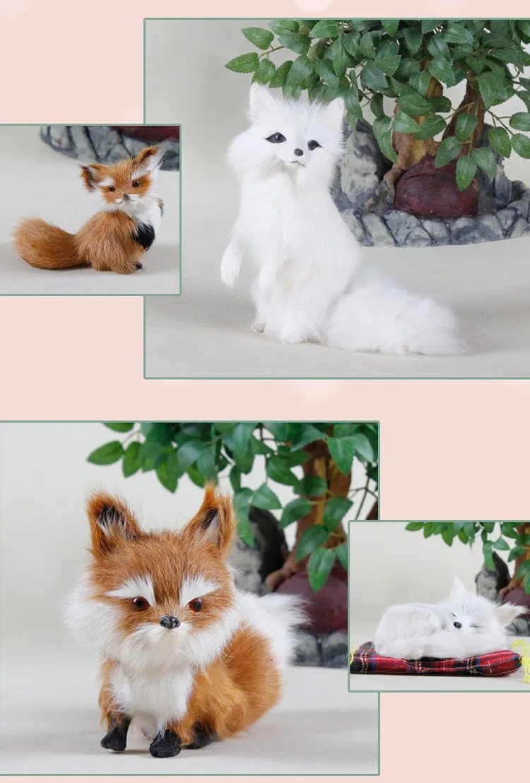 China Artificial Animal Factory Direct Sale Realistic Fox Toy Dolls ...