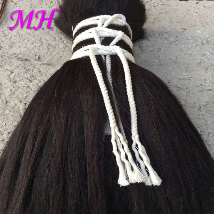 Raw High Quality Washed Goat Hair Bulk For Making Wigs And Fake Hair ...