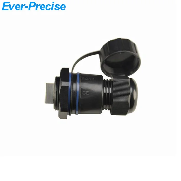 Rj45 Cat6 Ip67 Waterproof Rj45 Bulkhead Connector Outdoor Shield M25 ...