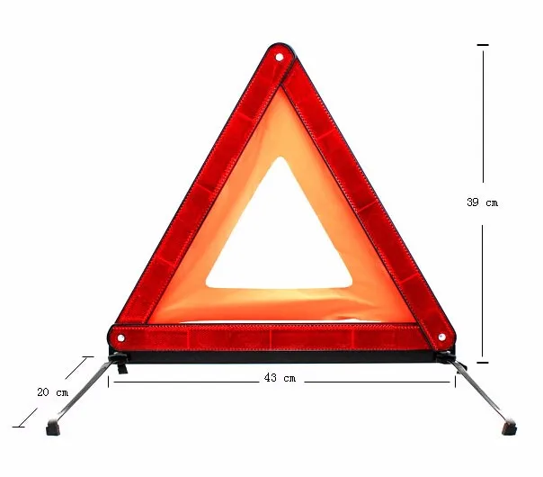 E Mark E4 E9 Certificate Safety Reflector Warning Triangle - Durable ...