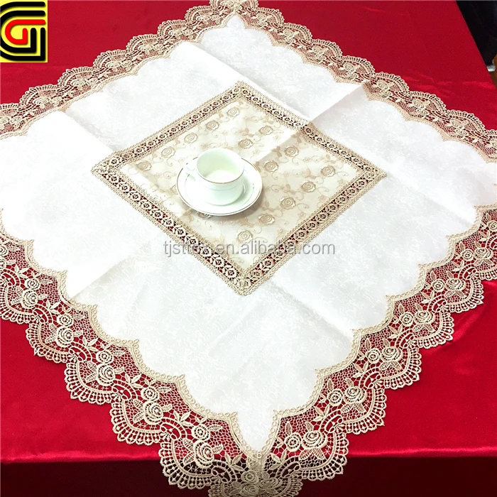 Double Layer Lace Arabic Table Cloth Cover For Table Decoration - Buy ...