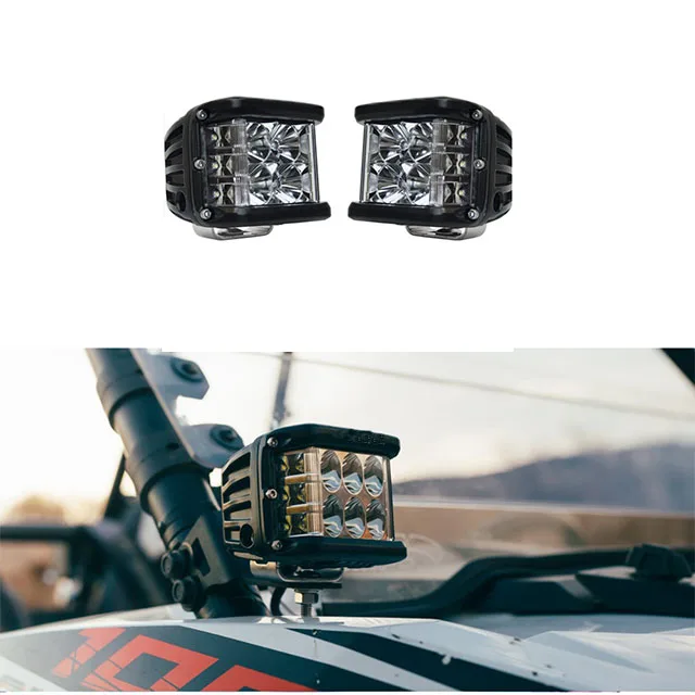 60W LED Side Shot Work Lights 3 Inch Pod Cubes Led Off Road Driving ...