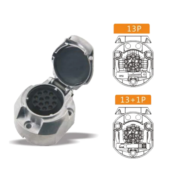 Multi-pole For Trailers Heavy Duty Trailer Connectors 13 Pin Trailer ...