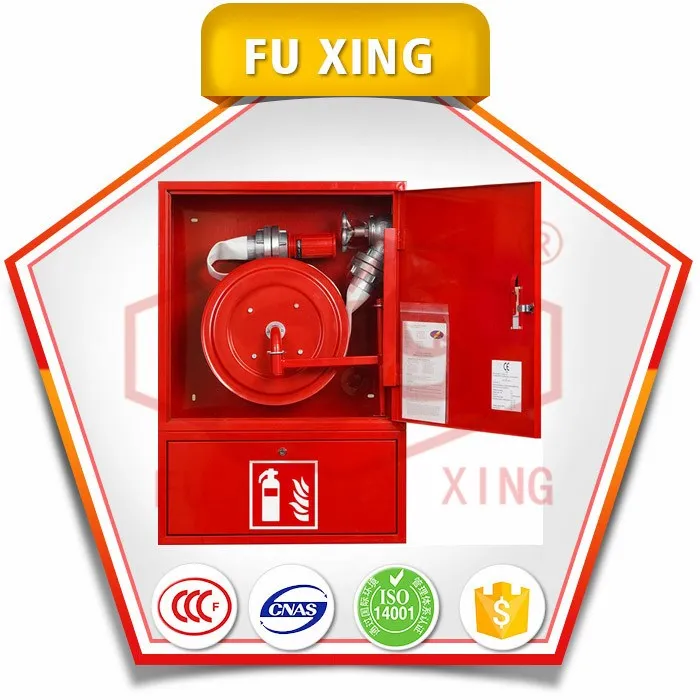 Red Metal Fire Hydrant Cabinet And Fire Hose Reel Cabinet With ...