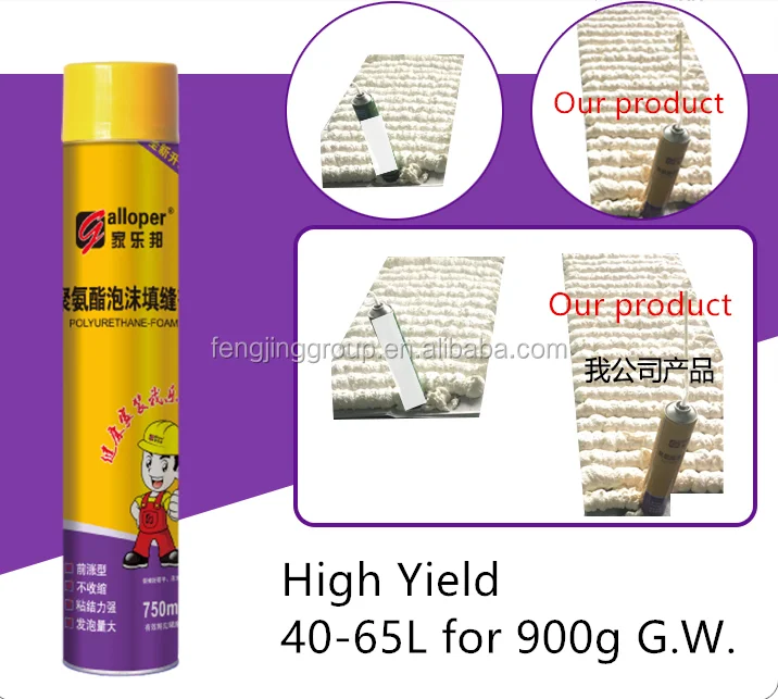 750ml One Component Expanding Foam Polyurethane Pu Foam For Window And Door Installation - Buy ...
