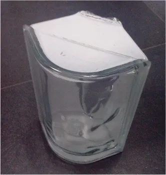 Special-shaped Glass Block Round Glass Brick For The Corner With Ce,Iso ...