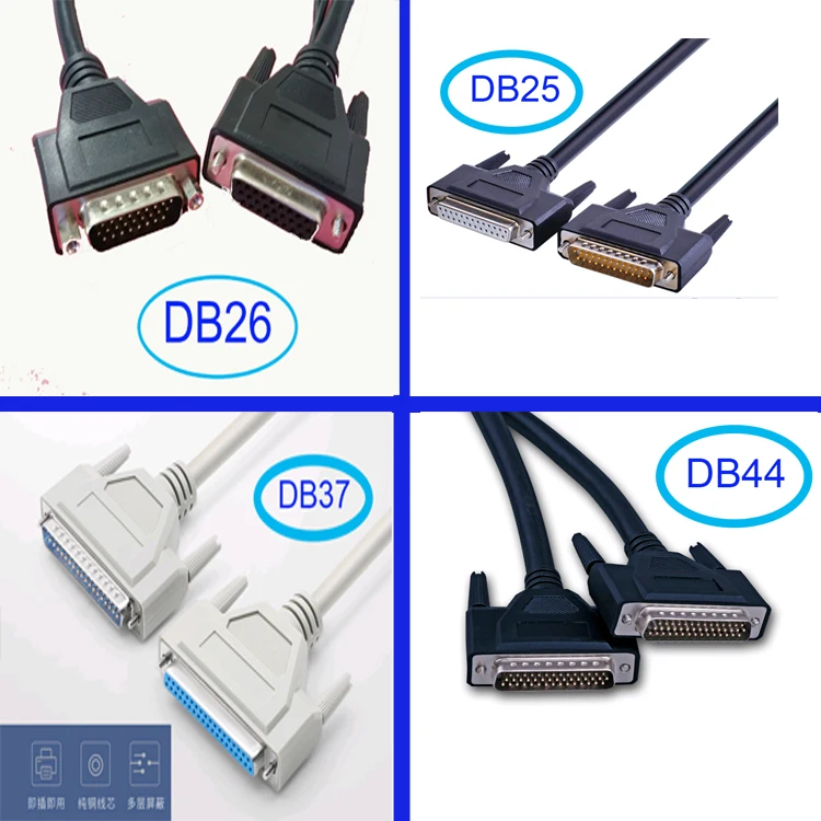 10ft 25ft 50 Pin D Sub Db50 Pin Connector Male To Male Cable - Buy Db50 ...