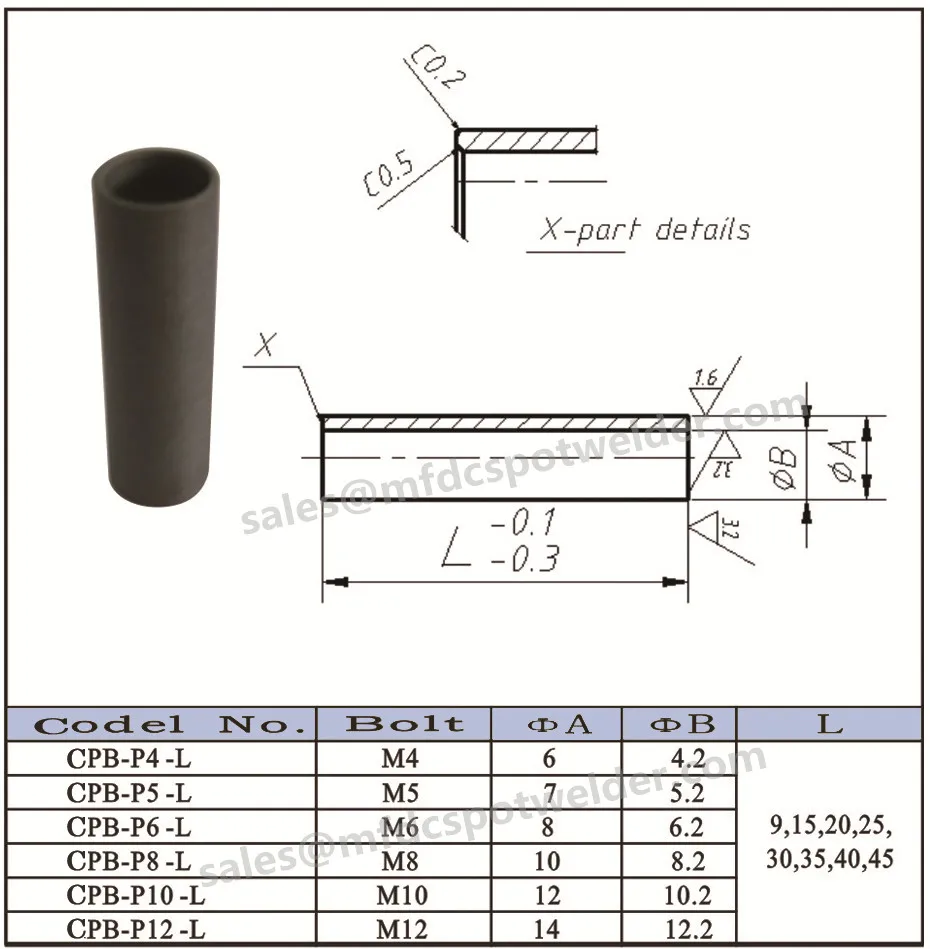 M6/m8/m10/m12 Kcf Sleeve For Bolt Welding - Buy Kcf Sleeve,Kcf Bushings ...