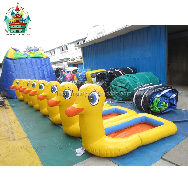 Lovely Inflatable Big Duck/dog Boat Inflatable Floating Boat Water Park ...
