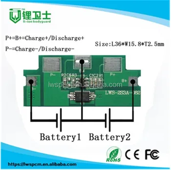 High Quality Bms Pcm Manufacturer/ 2s 7.4v Custom Li-ion Rechargeable ...