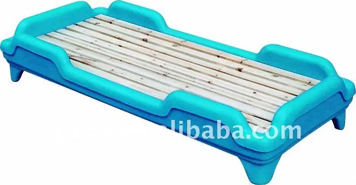 Kindergarten Plastic Bed /preschool Bed Furniture/ Kids Plastic Bed Qx ...