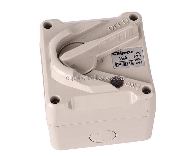 As Nzs Electric Isolator 16a Water-resistant Single Phase Mini Isolator ...