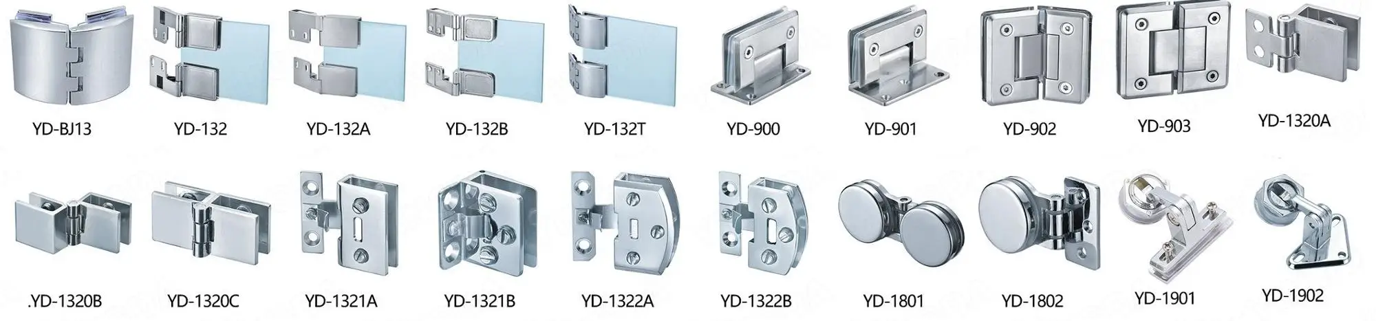 YD-132 GB Zinc Alloy Display Cabinet Glass Hinge/shower Door Pivot Hinge
