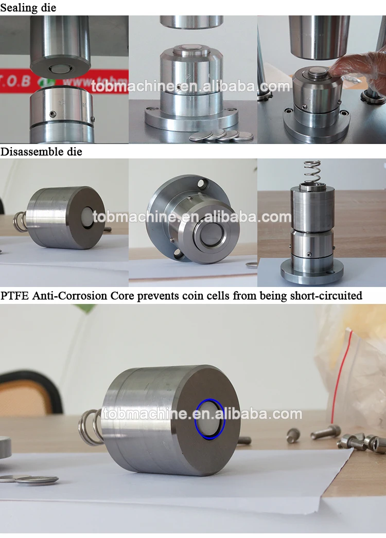 Coin Cell Crimping Machine For Cr2032,2025,2016 Coin Cells Crimping And ...
