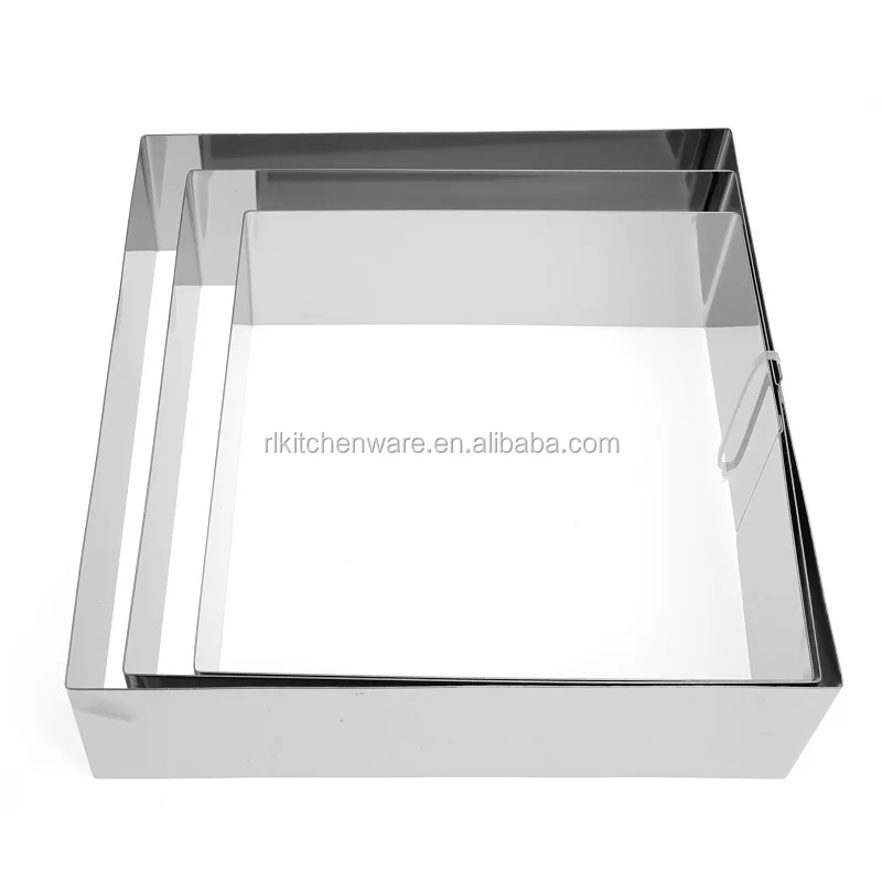 Wholesale Eco-friendly High Quality Set Of Square Shape Cake Ring Cheap ...