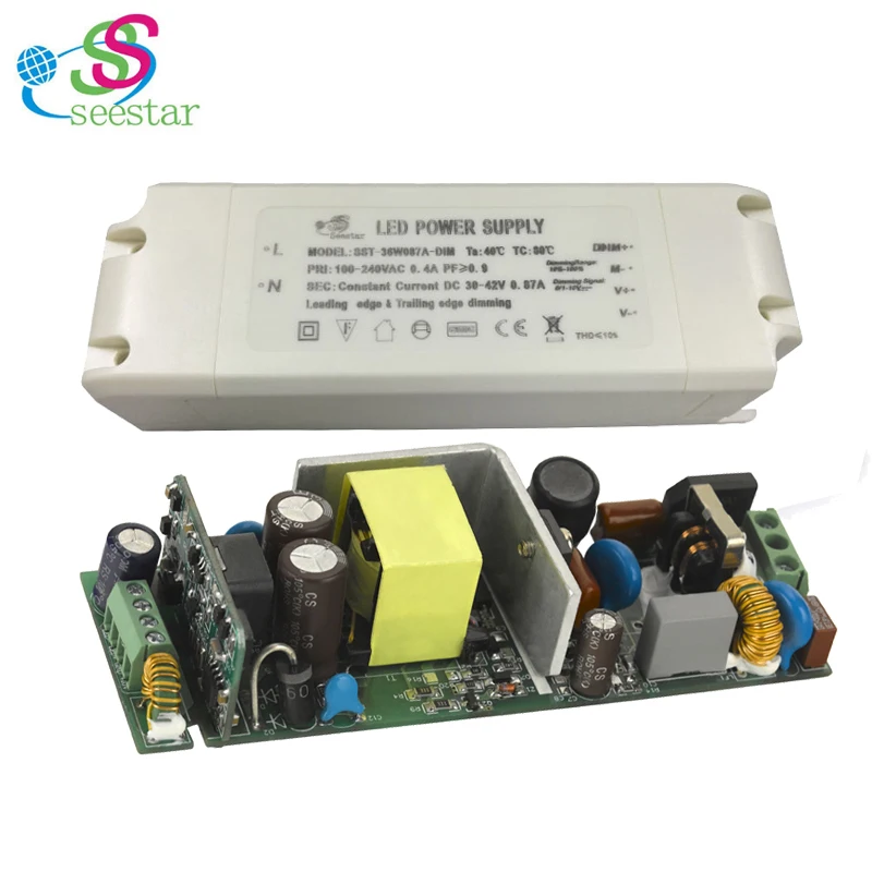 Rohs Dimmable Led Driver 24w 580ma 36w 850ma 36v 0-10v Dimmable Led ...