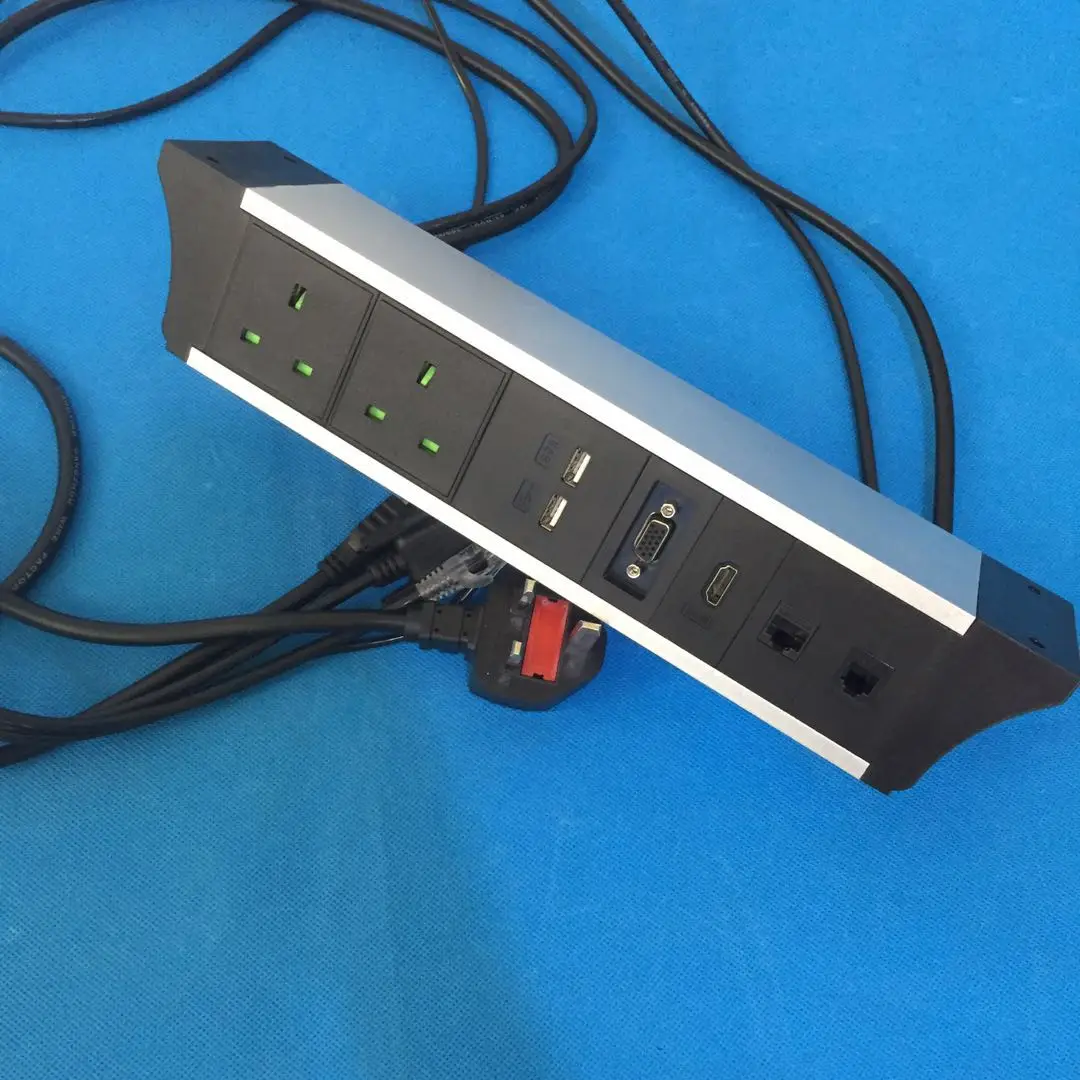 New Design Hanging Desk Edge Under Table Uk Power Outlet Socket With ...