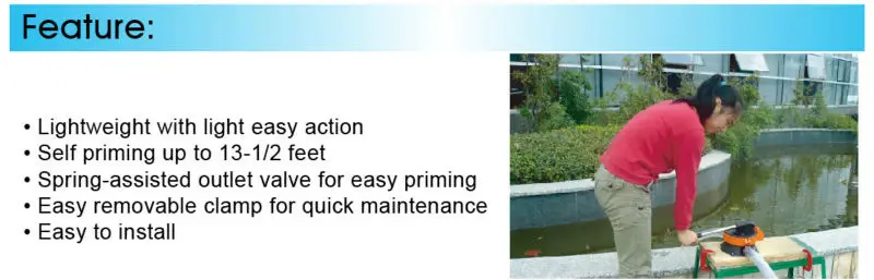 Hand Priming Self Priming Water Lift Pump - Buy Water Pump,Plastic Hand ...