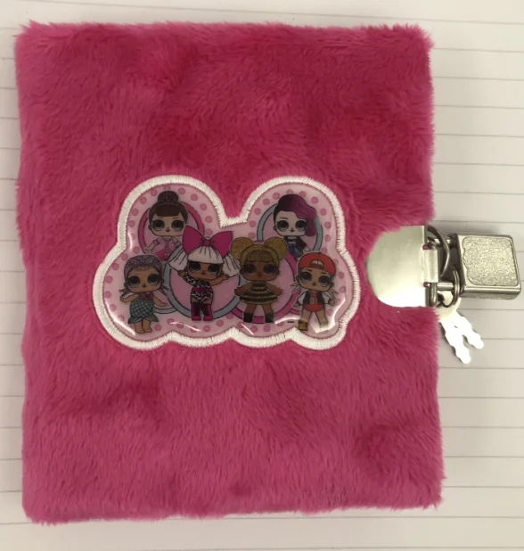 New Design Kids Popular Cartoon Fluffy Hardcover Notebook