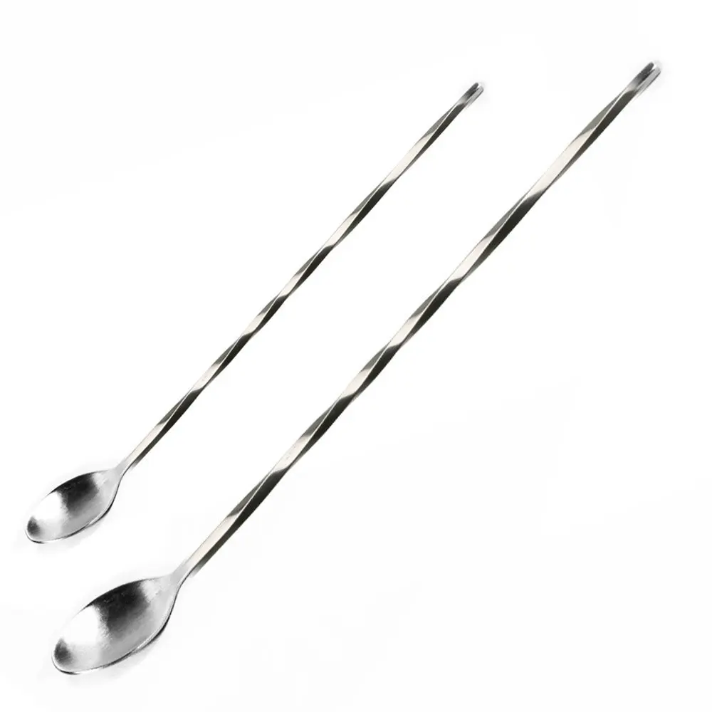 25cm Stainless Steel Bar Twist-neck Mixing Spoon - Buy Twist-neck Spoon ...