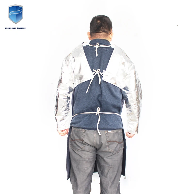 Flame Retardant Aluminized Apron 800 Degree Oil Resistance Safety Work ...
