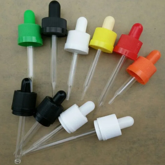 18mm Black/white Childproof & Tamperproof Euro Dropper Cap