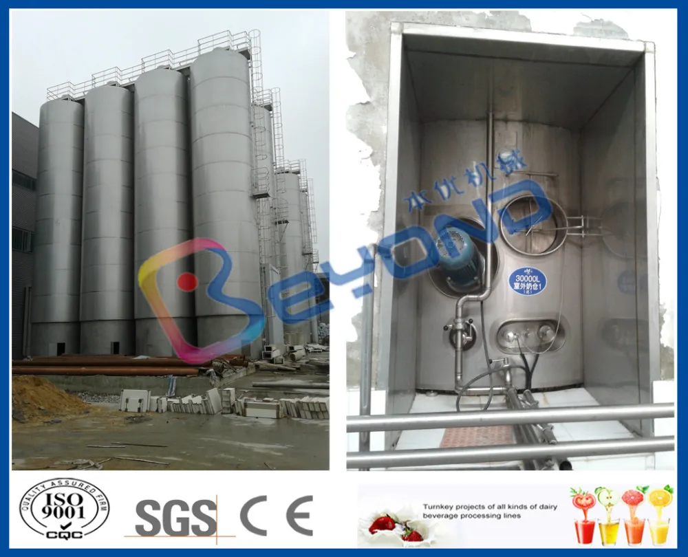 20000L Large Outdoor Milk Storage Tank - Durable & Efficient