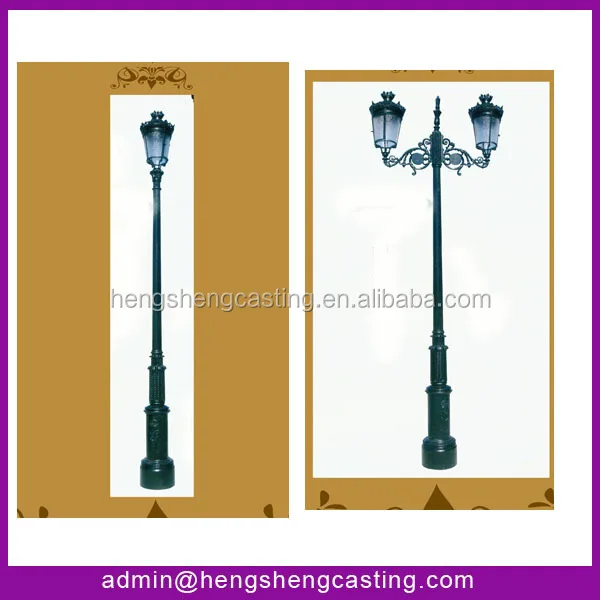 Classic Cast Iron Street Lamp Post for Garden Outdoor