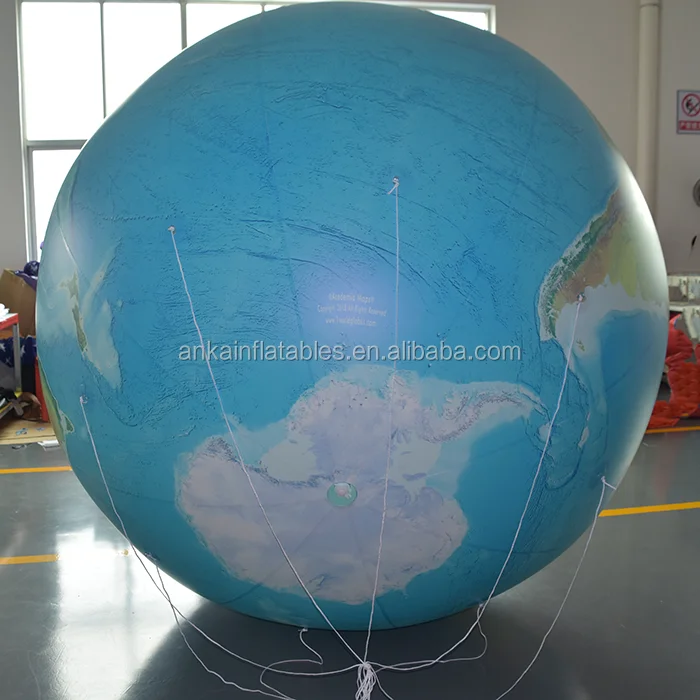 2m Inflatable Globe Balloon / Inflatable Earth Globe For Hanging Or ...